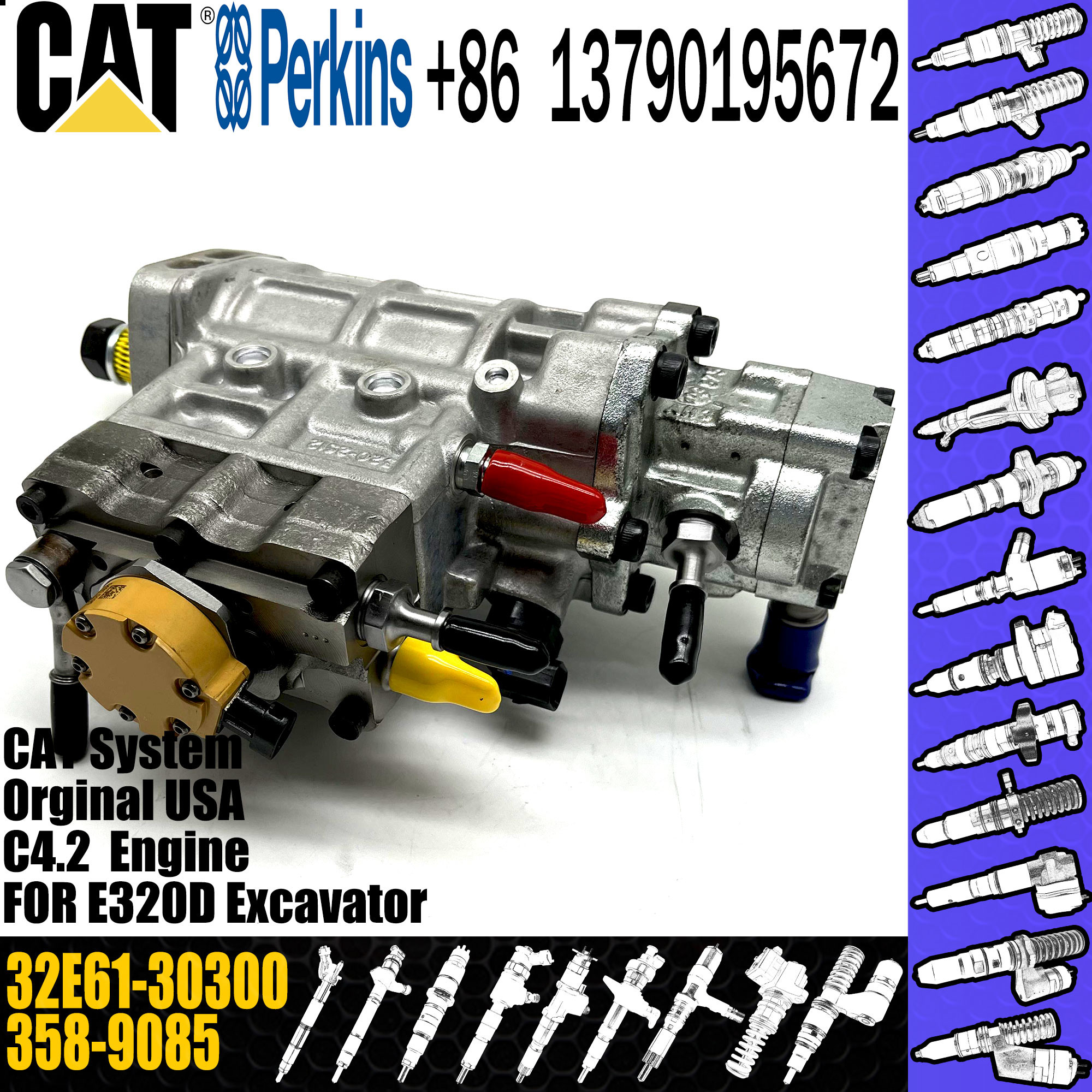 CAT 311D 3114D 3115D 312D C4.2 Injection Pump 3589085 358-9085 Diesel ...