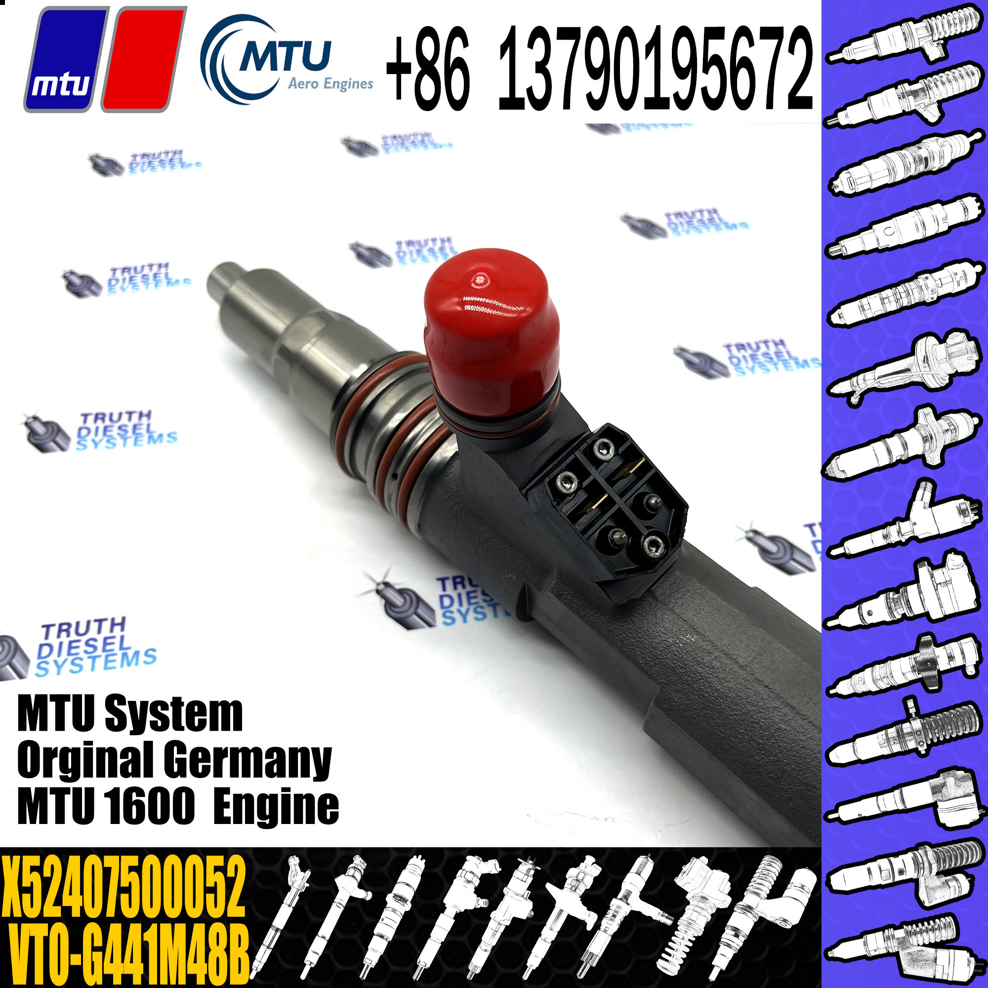 MTU Diesel Fuel Injector
