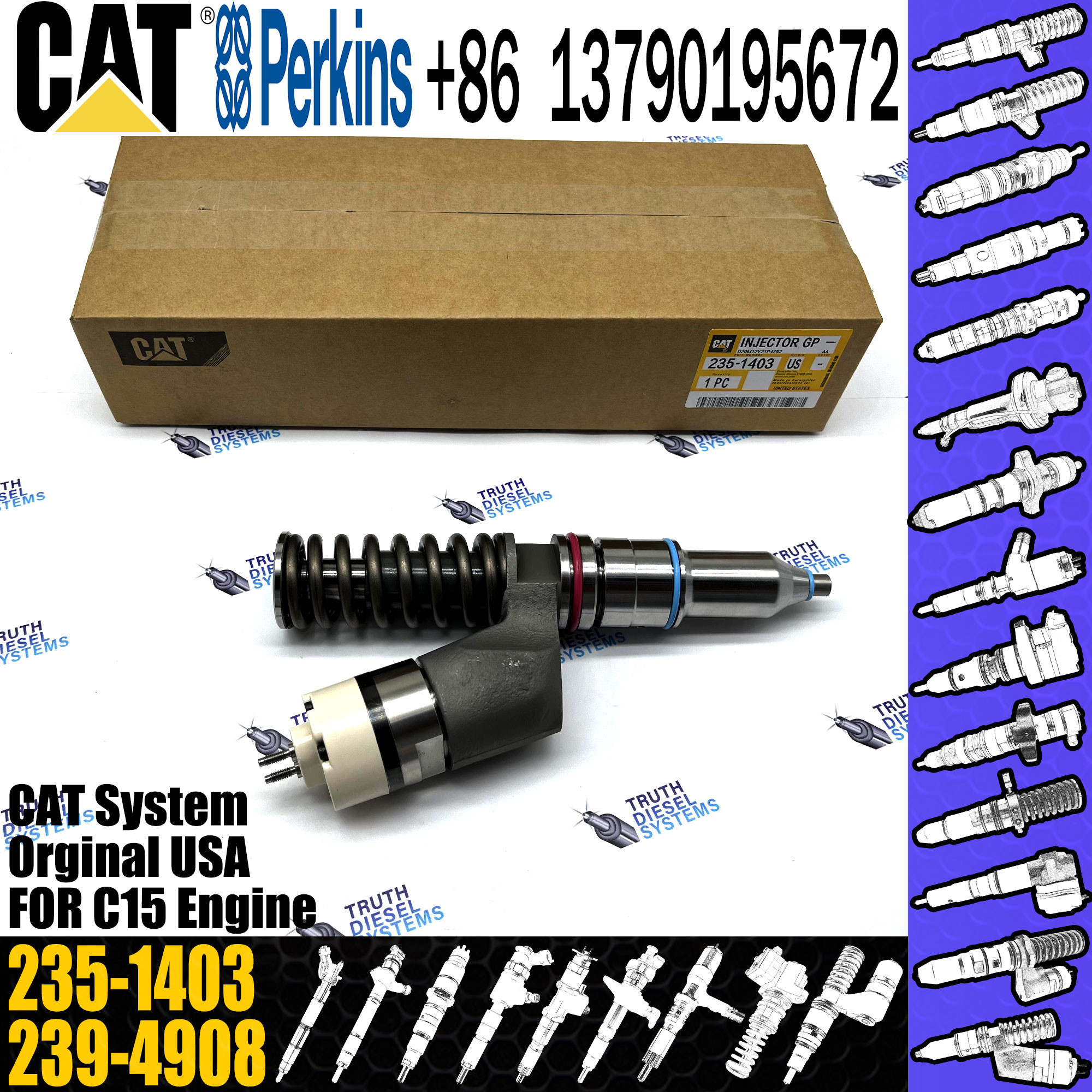 Original Caterpillar Fuel Injector 235-1403 2351403 253-0618 2530618 ...