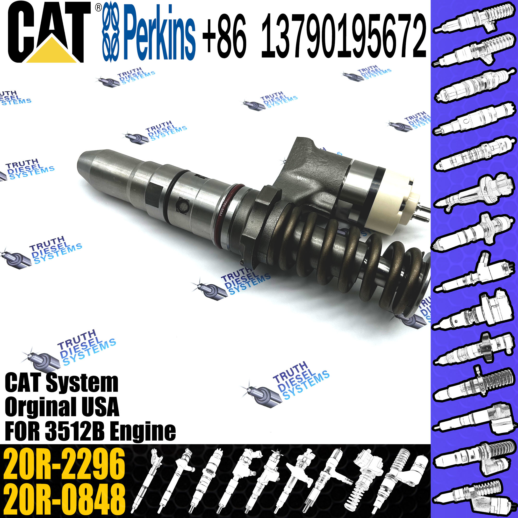 CAT Remanufactured Injector 20R-1266 20R-1267 20R-1268 20R-1276 for ...