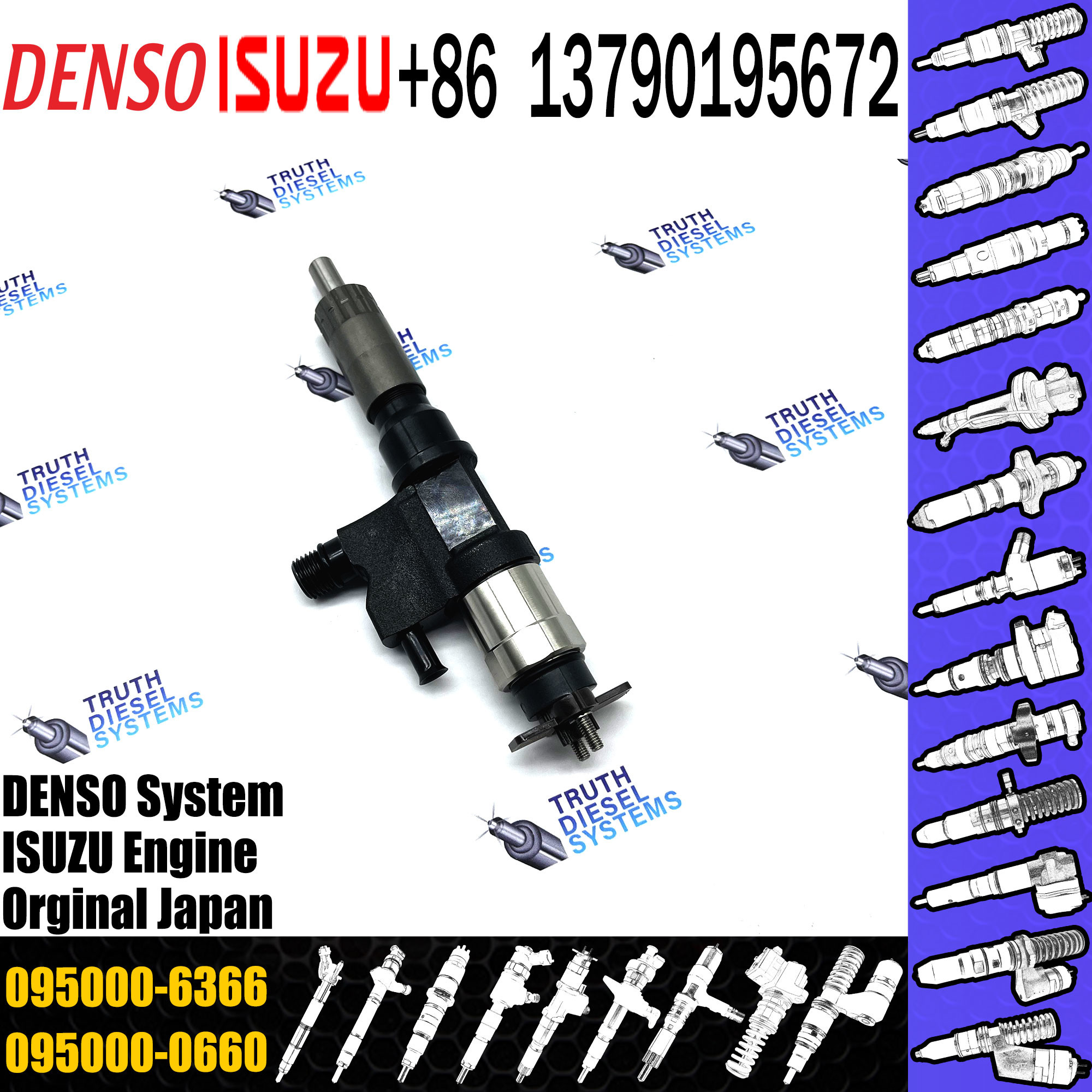 Common rail injector 095000-6364 095000-6365 095000-6366 095000-6367 ...